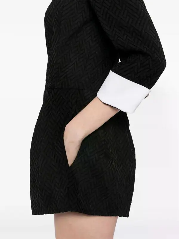 Elisabetta Franchi Herringbone Tweed Playsuit