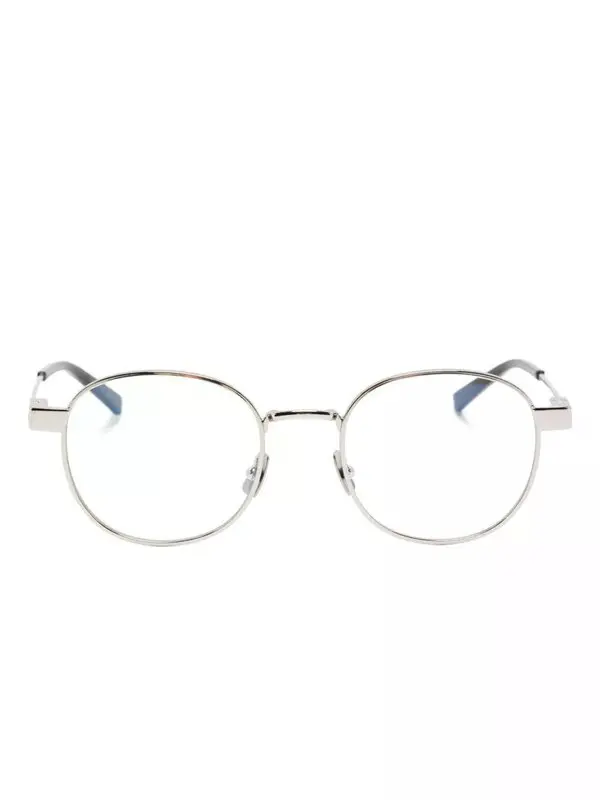 Saint Laurent Round Frame Glasses - Silver