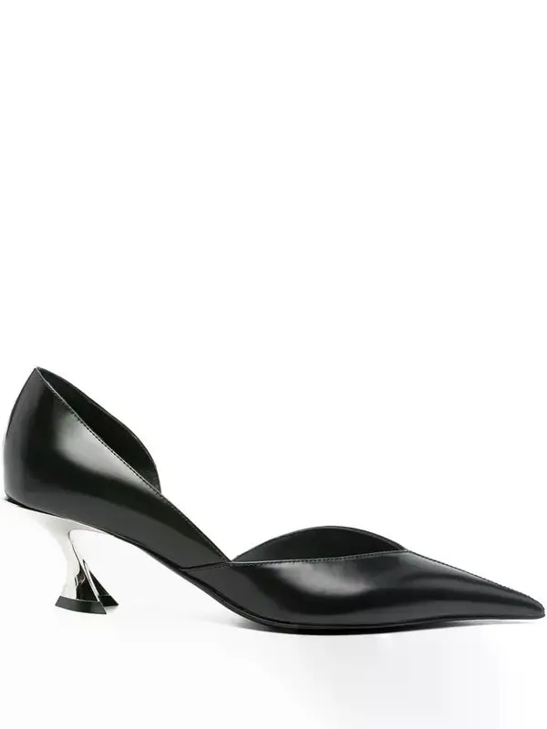 MUGLER 55mm Fang Sculpted-heel Pumps - Black