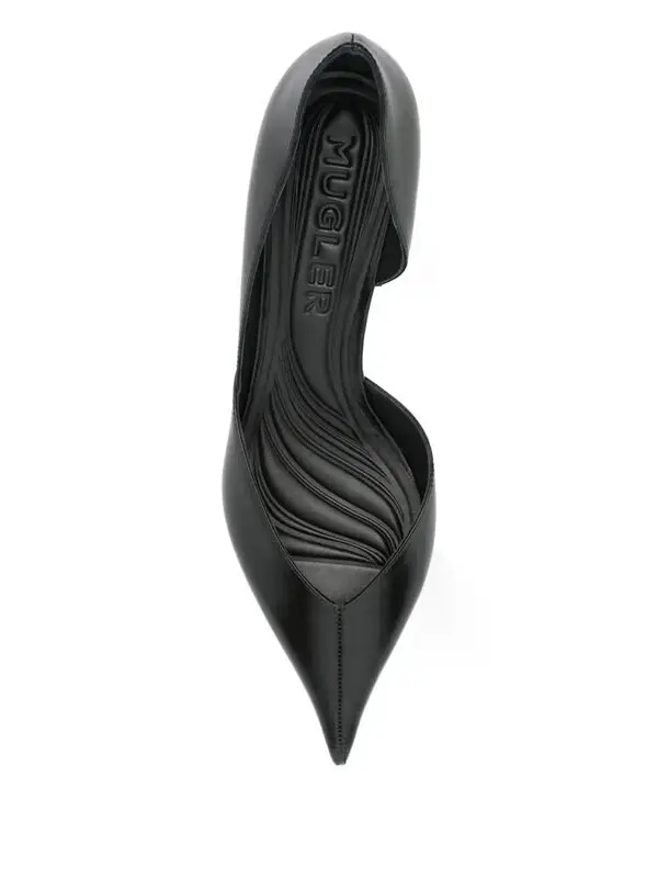 MUGLER 55mm Fang Sculpted-heel Pumps
