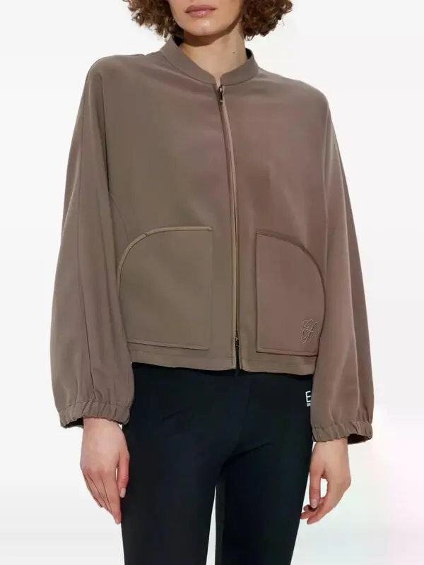 Emporio Armani Embroidered Logo Bomber Jacket