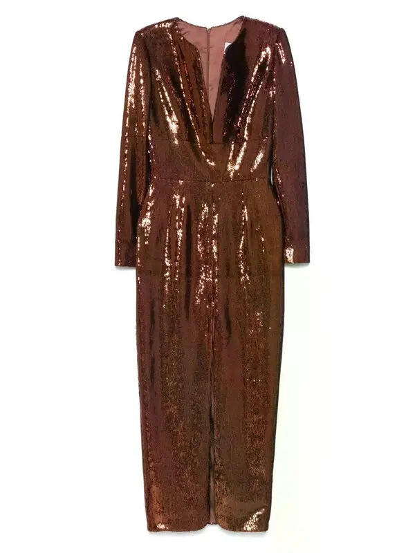 SILK LOVE & LACE Ivona Dress - Brown