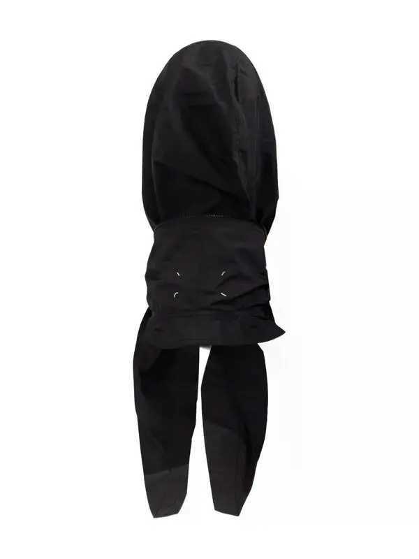 MAISON MARGIELA Hooded Zip-up Scarf - Black