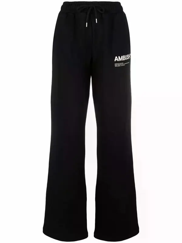 AMBUSH Logo Print Fleece Track Pants
