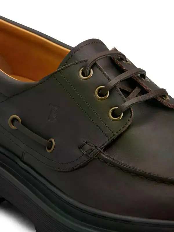 TOD'S Leather Boat Shoes