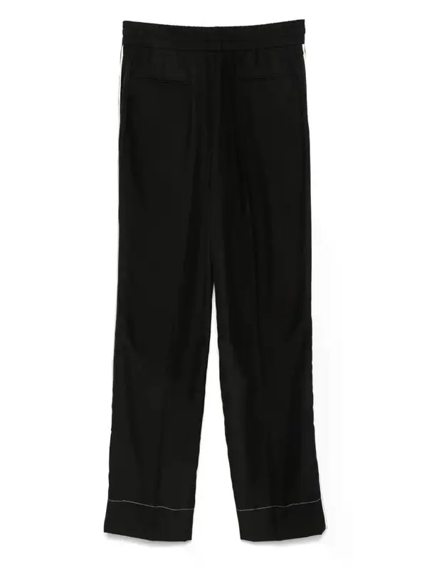 Brioni Silk Trousers - Black