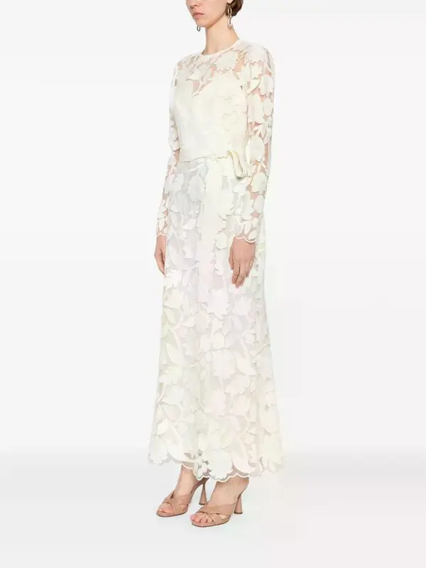 Elie Saab Embroidered Midi Dress