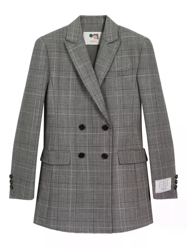 Ports 1961 Double-breasted Checked Blazer