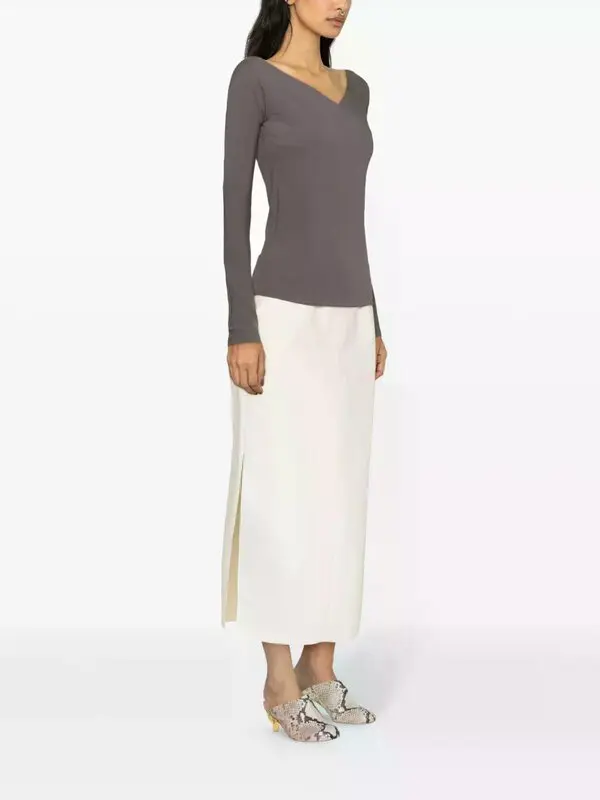 Fabiana Filippi Asymmetric Neck Layered Blouse