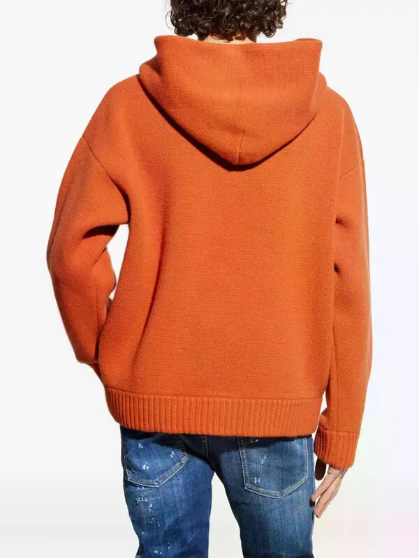 Dsquared2 Kangaroo Pocket Knitted Hoodie