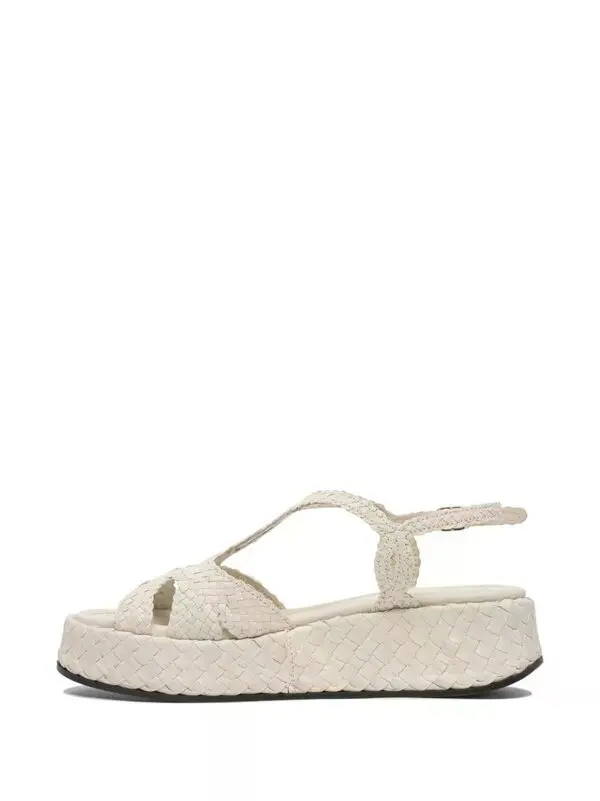 TONI PONS 95mm Interwoven Leather Platform Sandals