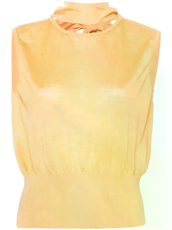 Fabiana Filippi Sleeveless V-back Top