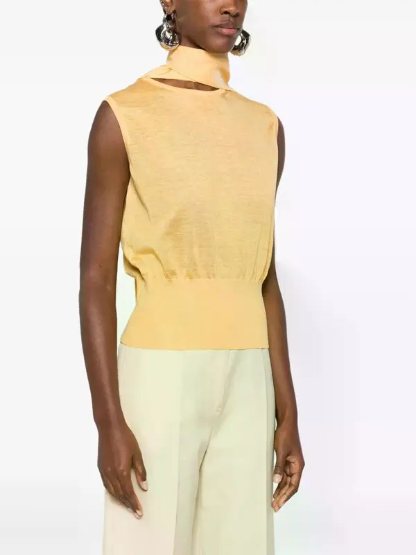 Fabiana Filippi Sleeveless V-back Top