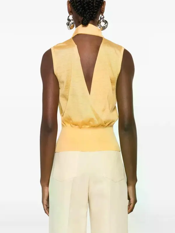 Fabiana Filippi Sleeveless V-back Top