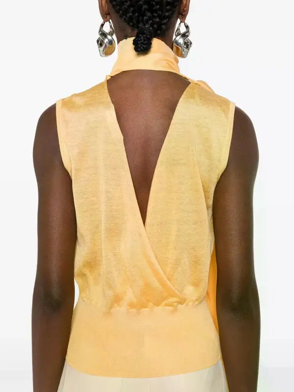 Fabiana Filippi Sleeveless V-back Top