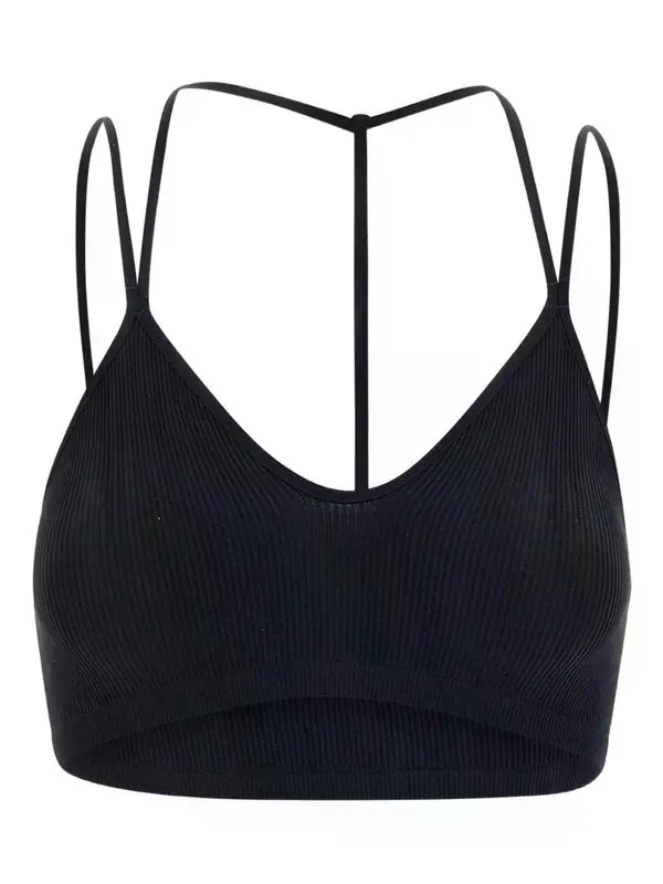 ANDREĀDAMO Ribbed Jersey Bra - Black