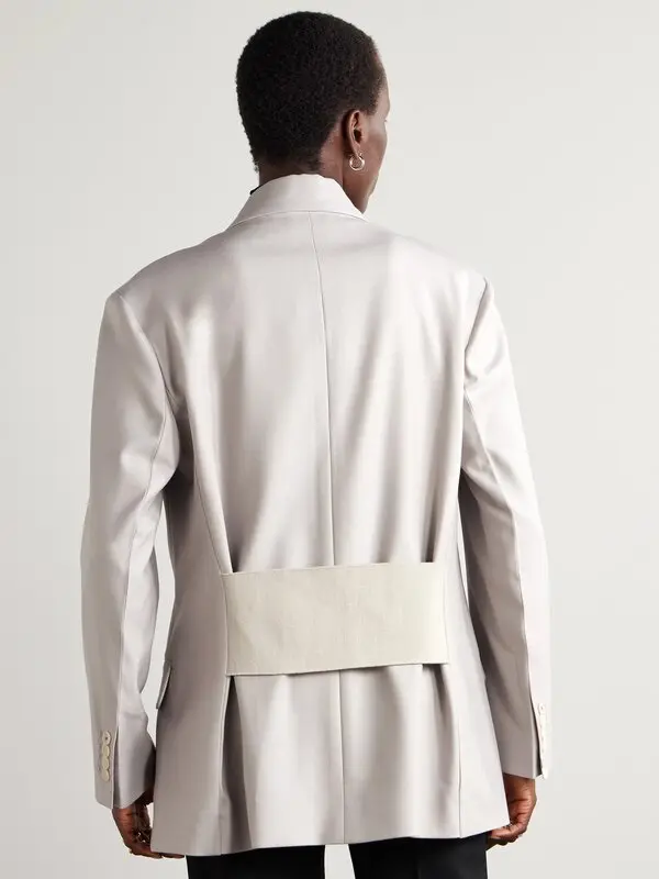 Victoria Beckham Double-breasted Twill Blazer