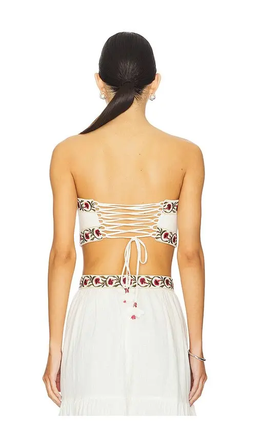 ROSEWATER HOUSE Carnation Crop Top In . Also