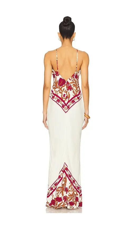Rococo Sand Bias Halter Maxi Dress