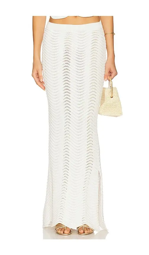 CIN CIN Soda Knit Maxi Skirt - White
