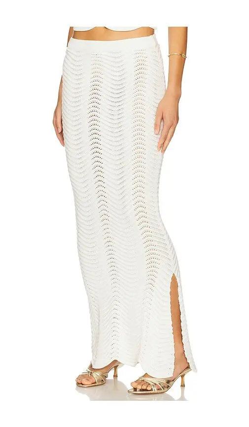 CIN CIN Soda Knit Maxi Skirt - White