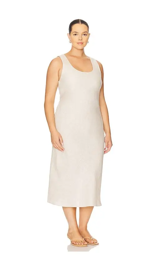 L'academie Eula Linen Midi Dress