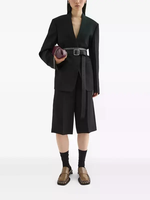 JIL SANDER Collarless Blazer - Black