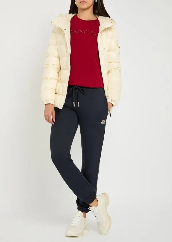 Moncler Logo-appliquéd Cotton-blend Track Pants