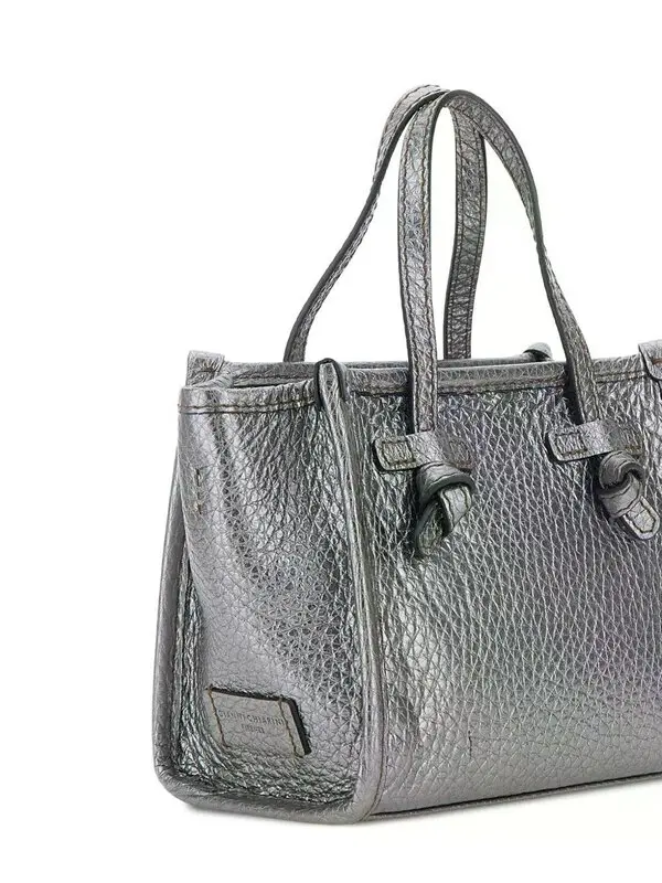 MARCELLA CLUB Leather Tote Bag - Grey