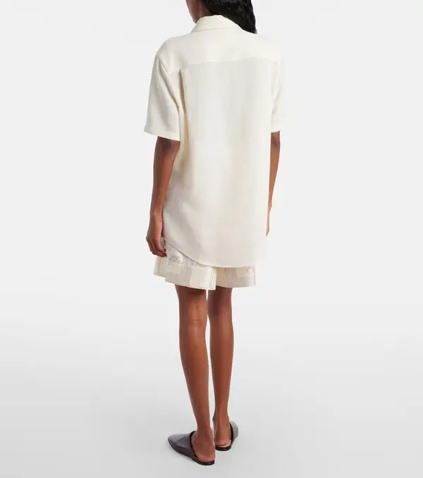 Loro Piana Shirley Linen Crepe Shirt