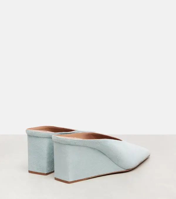 Alaïa Wedge Mules - Blue