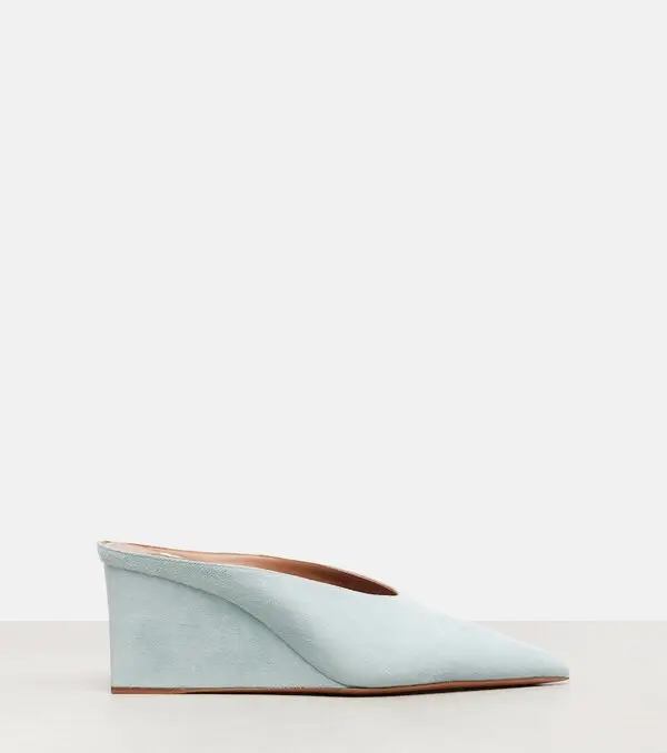 Alaïa Wedge Mules - Blue