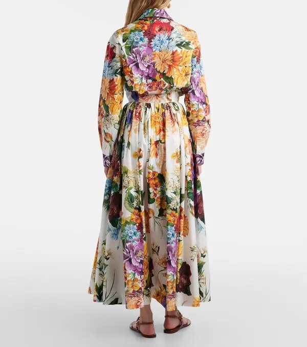 Dolce & Gabbana Cropped Floral Cotton Shirt - Multicoloured