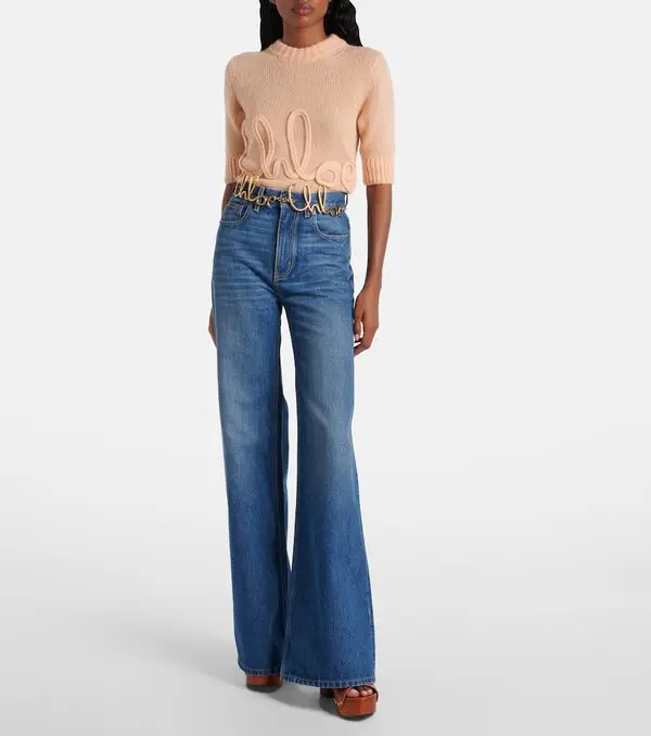 Chloé Logo Alpaca And Silk Sweater
