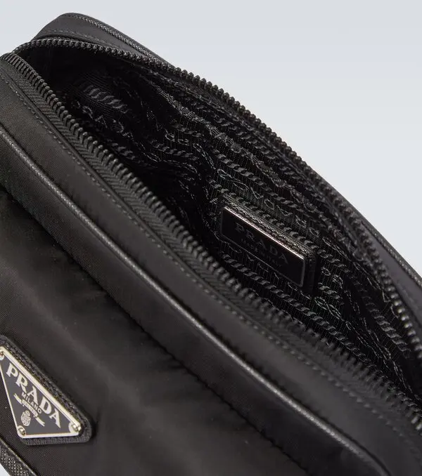 Prada Re-nylon Leather-trimmed Shoulder Bag