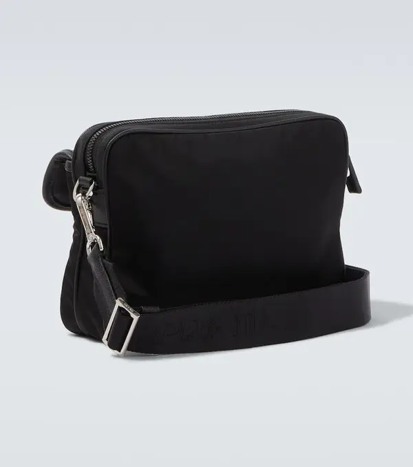 Prada Re-nylon Leather-trimmed Shoulder Bag