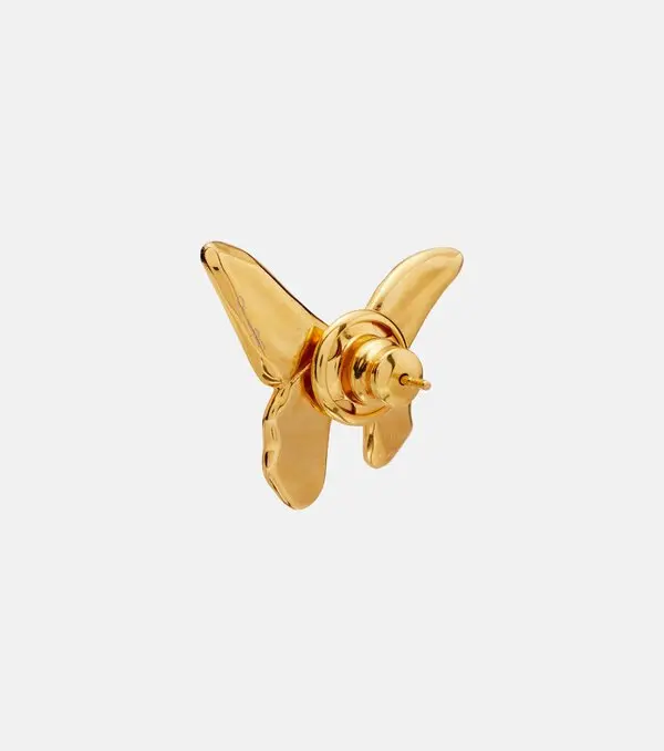 Oscar De La Renta Butterfly Stud Earrings