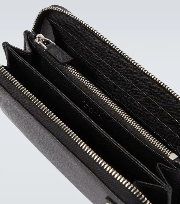 Prada Saffiano Leather Wallet - Black