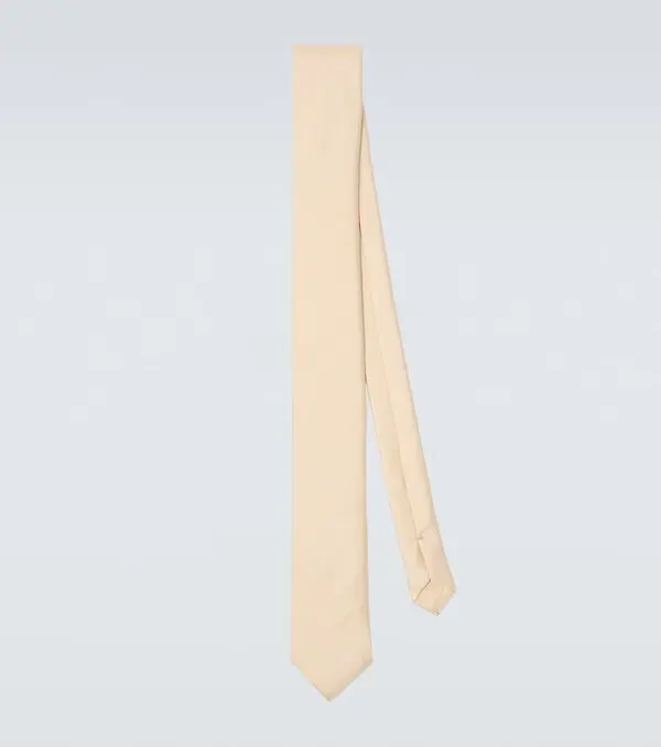 Dolce & Gabbana Silk Twill Tie - Beige
