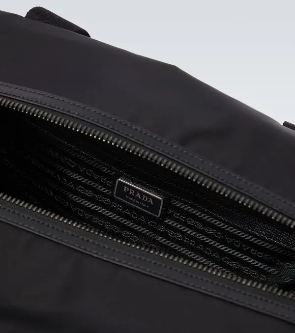 Prada Re-nylon Leather Trimmed Duffel Bag