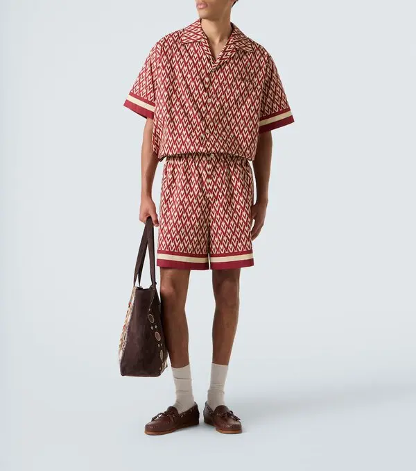 Valentino Garavani Cotton Poplin Bermuda Shorts