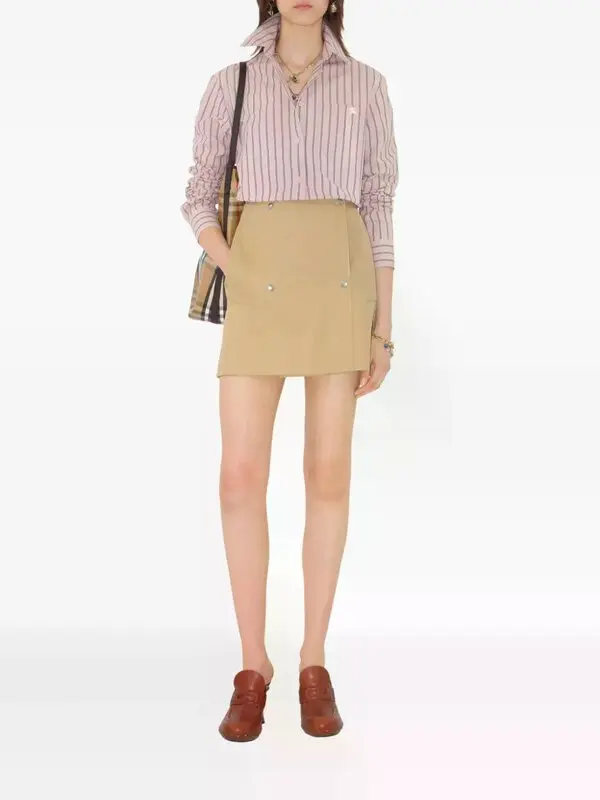 Burberry Sand Beige Trench Mini Skirt - Neutrals