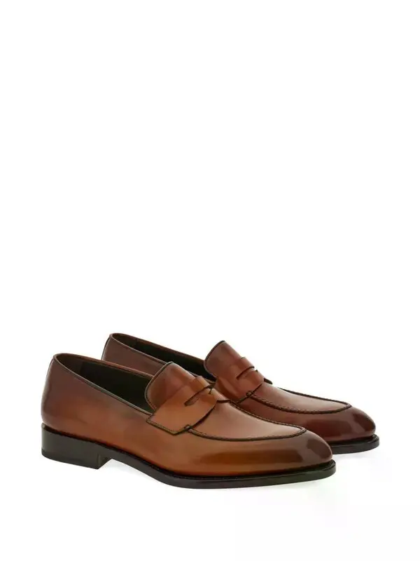 FERRAGAMO Tramezza Penny Loafers