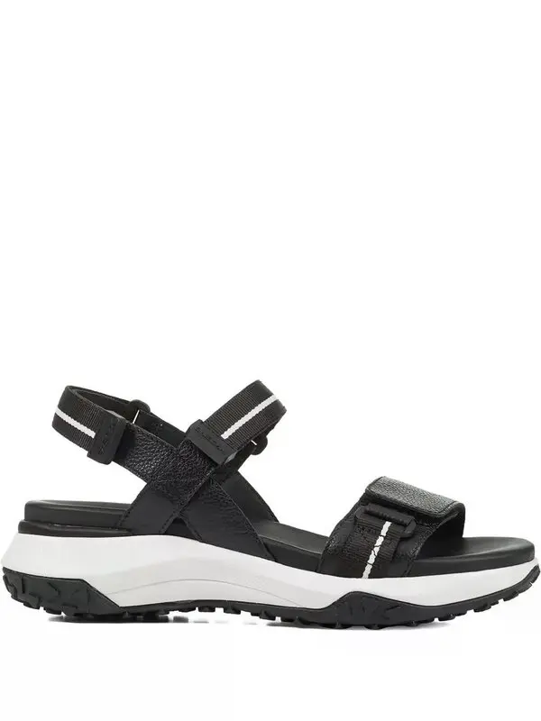 Geox Sorapis Sandals With Touch-strap Fastening - Black