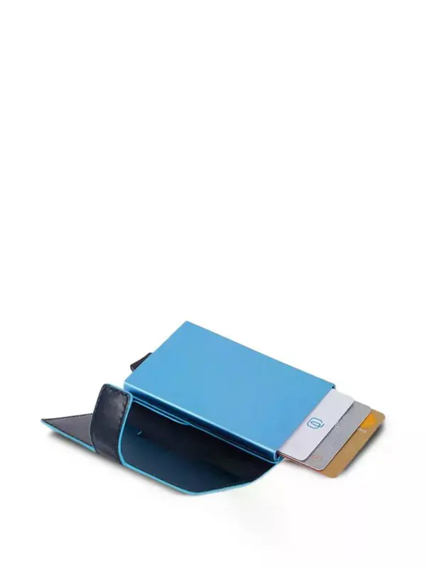 PIQUADRO Leather Cardholder - Blue
