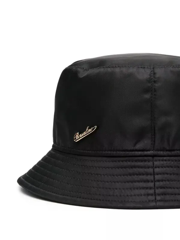 Borsalino Logo Plaque Bucket Hat
