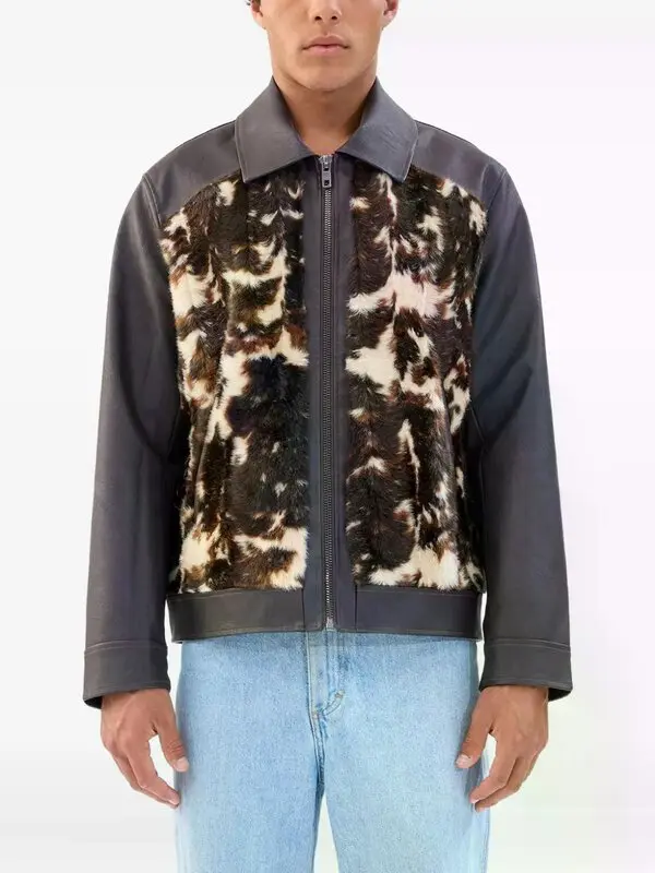 UNREAL FUR Paneled Jacket - Grey