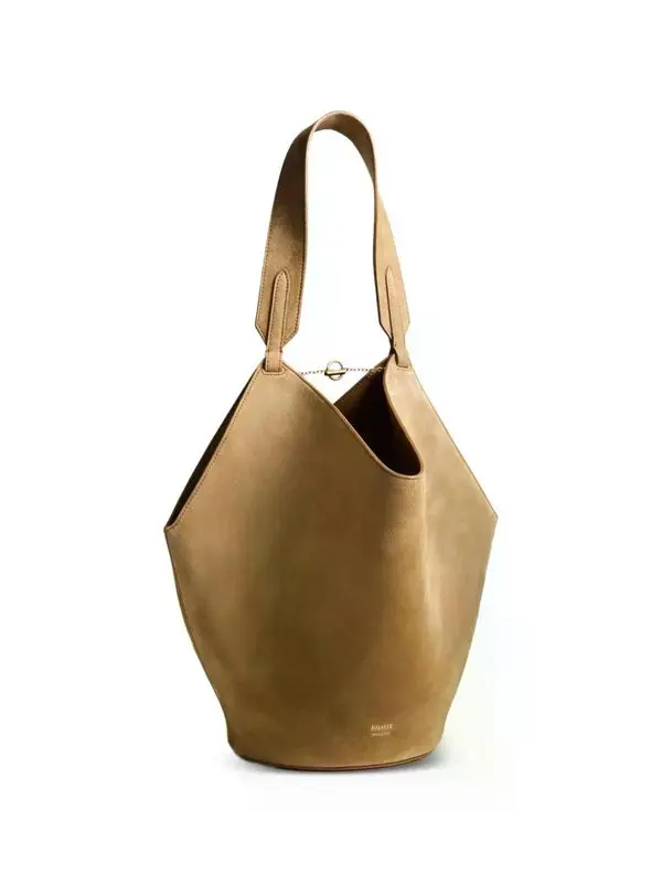 Khaite Small Lotus Suede Shoulder Bag