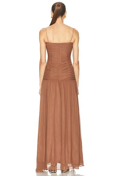 Staud Dalton Dress - Mocha