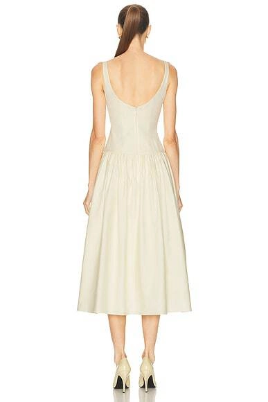 MIRROR PALAIS Kissing Booth Lady Length Dress - Butter